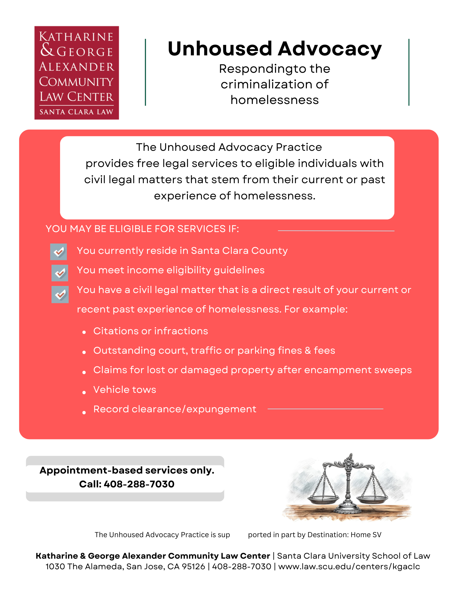 New Unhoused Advocacy Clinic at SCU Law – The Unhoused Initiative at SCU